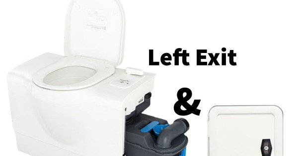 Freucamp Bench Cassette Toilet W500112 | Sanjo RV | Left Hand Waste Exit